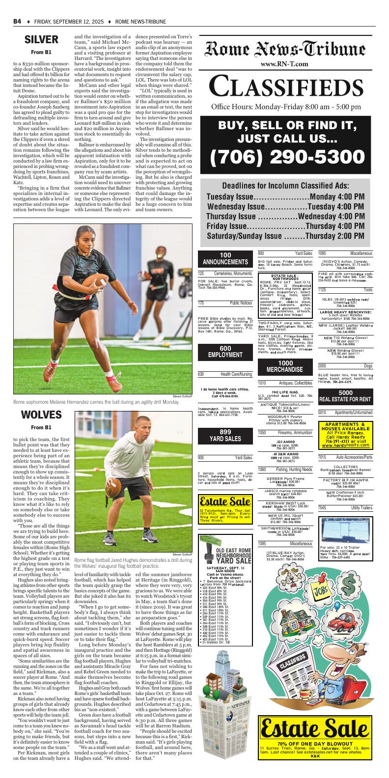 Page B4 | e-Edition - Rome News Tribune | northwestgeorgianews.com