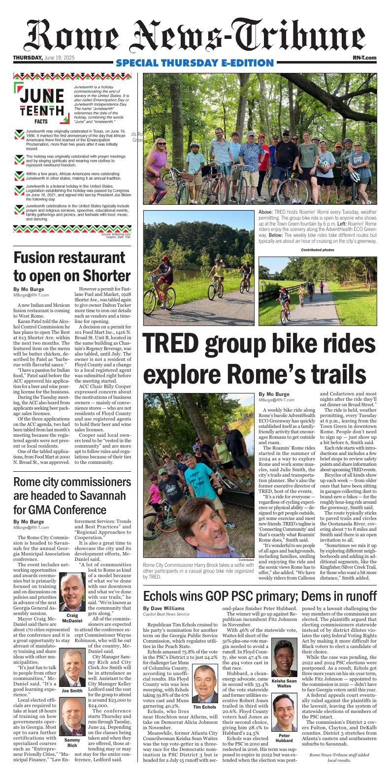 Page A1 | e-Edition - Rome News Tribune | northwestgeorgianews.com