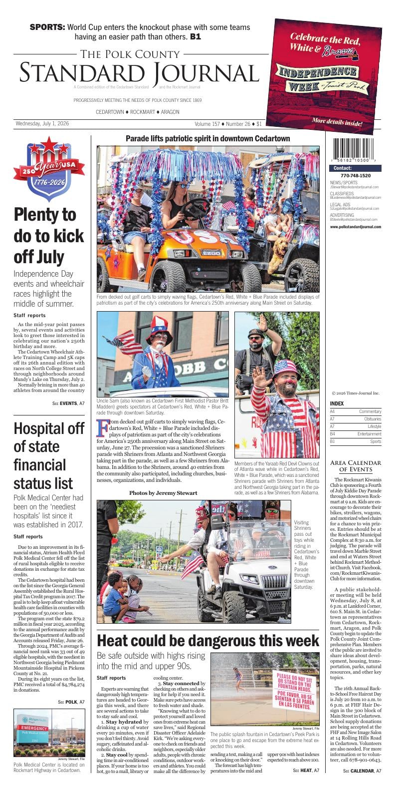 Page A1 | Polk Standard Journal e-Edition | northwestgeorgianews.com