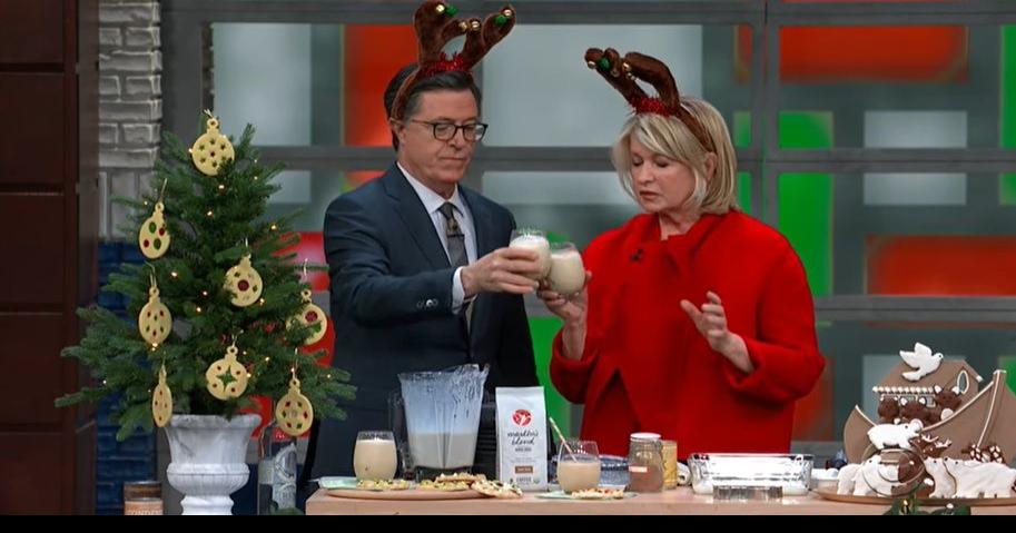 Martha Stewart hace coquito en programa de Stephen Colbert ...