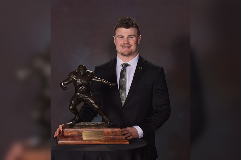 Oregon's Bryce Boettcher wins Burlsworth Trophy | | nrtoday.com