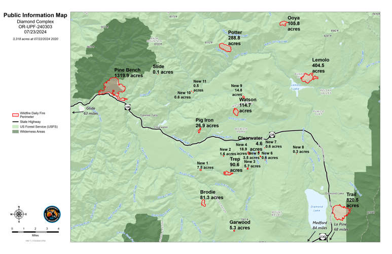 Umpqua National Forest issues closure due to new fire activity | Local ...