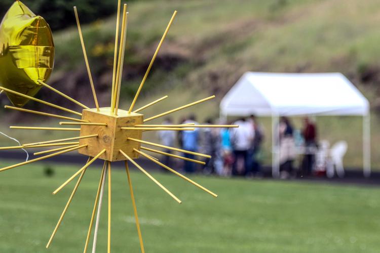 Students learn about planets during a Solar System Walk at Umpqua ...