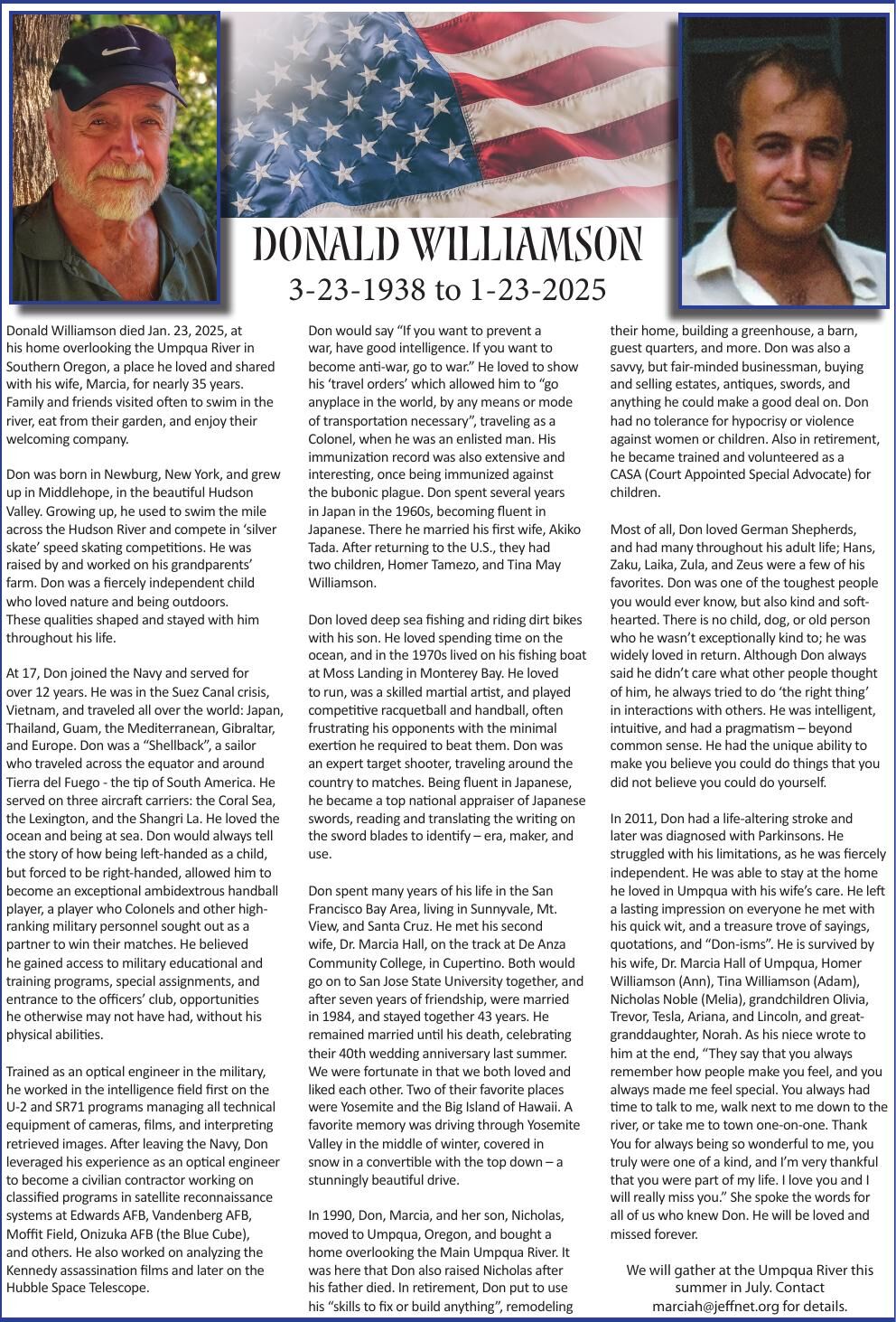 Donald Williamson | Obituaries | nrtoday.com