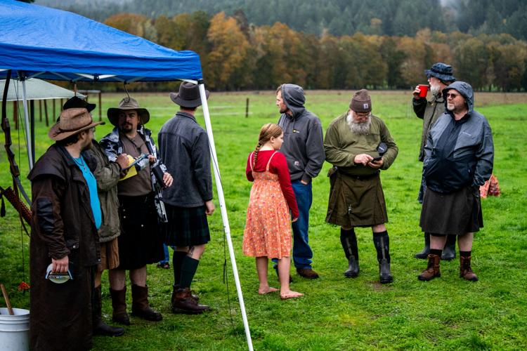 Spirits were high during a rain soaked Edged Weapons Championship ...