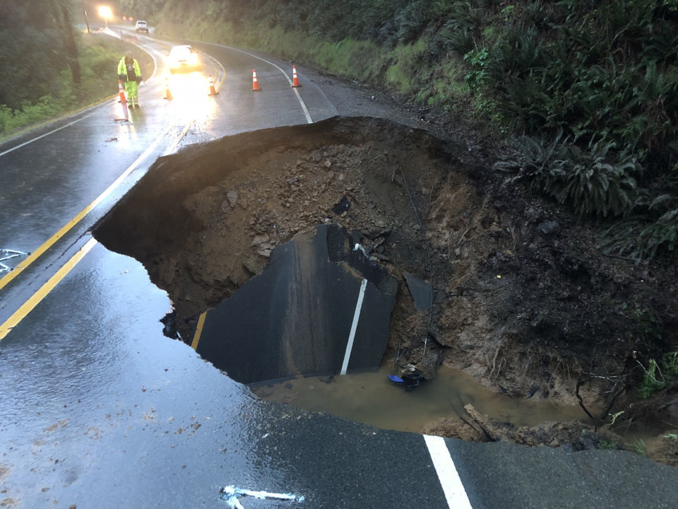 Washout closes Oregon 42 South near Bandon for at least the rest of ...