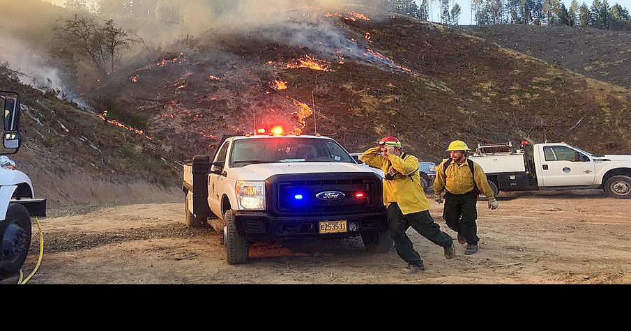 Updated: Kellogg fire burns 60 acres, Highway 138 expected to reopen ...