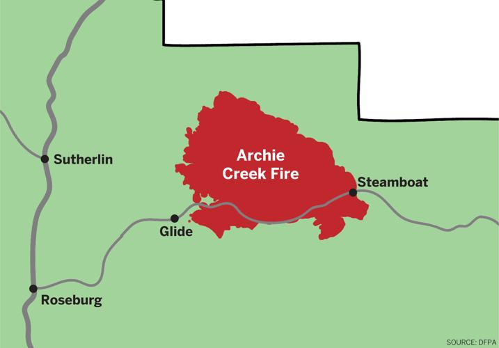 Archie Creek Fire now more than 97,000 acres in size | Wildfires ...