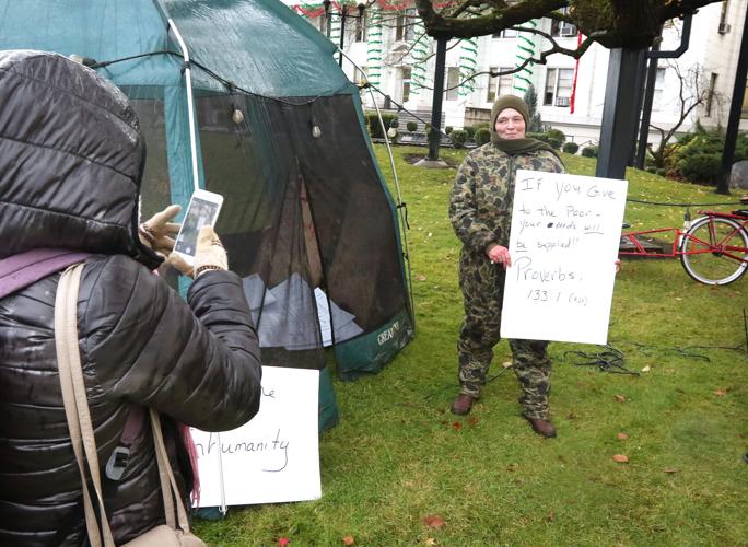 Homeless protest against cleanups, lack of options | Public Safety ...