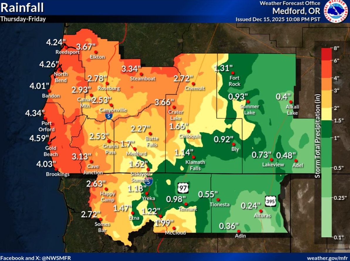 Stormy weather, heavy winds to hit Roseburg | Local News | nrtoday.com