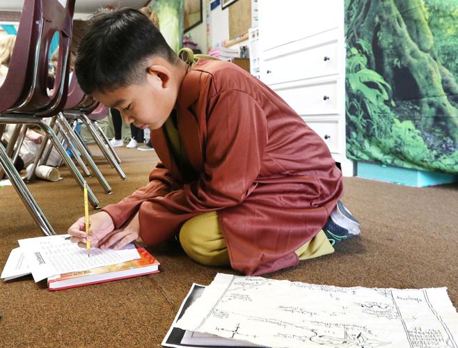 Hobbits, elves, Gandalf, Roac the raven and Beorn finish their journey ...