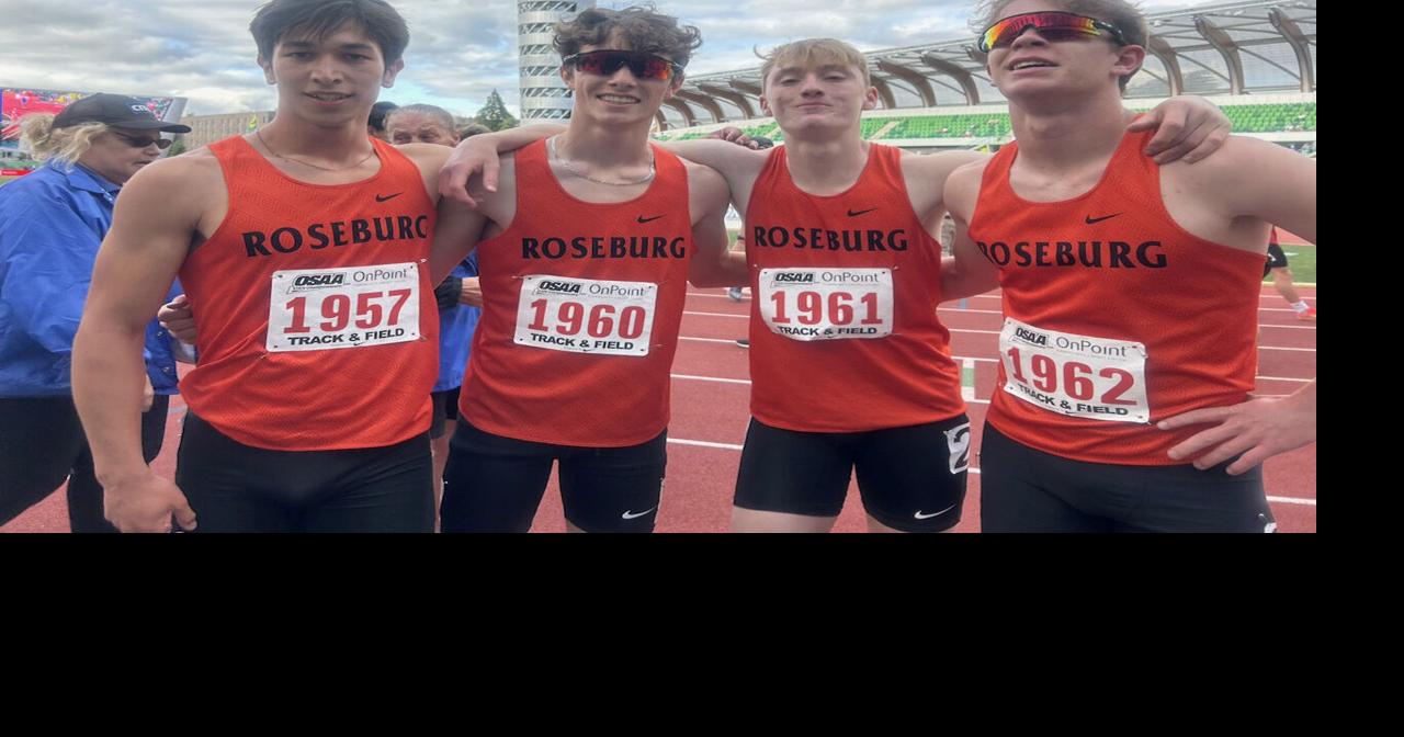 State track and field recap: Roseburg 4x400 boys relay team breaks ...