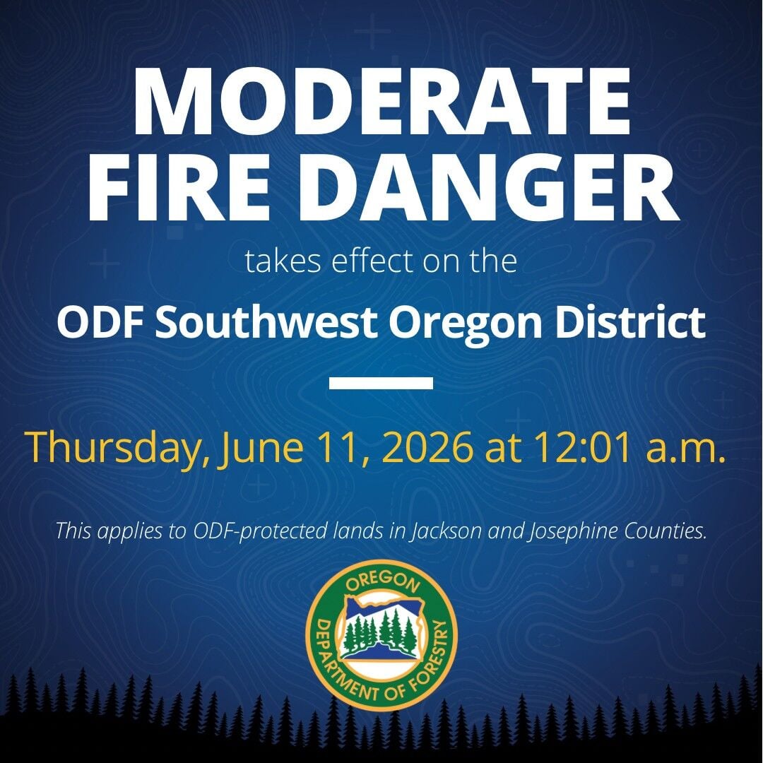 Fire Danger Increases to Moderate on ODF Southwest Oregon Thursday ...