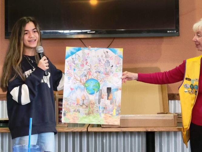 Seventh grader recognized for art by Sutherlin Lions Club ...