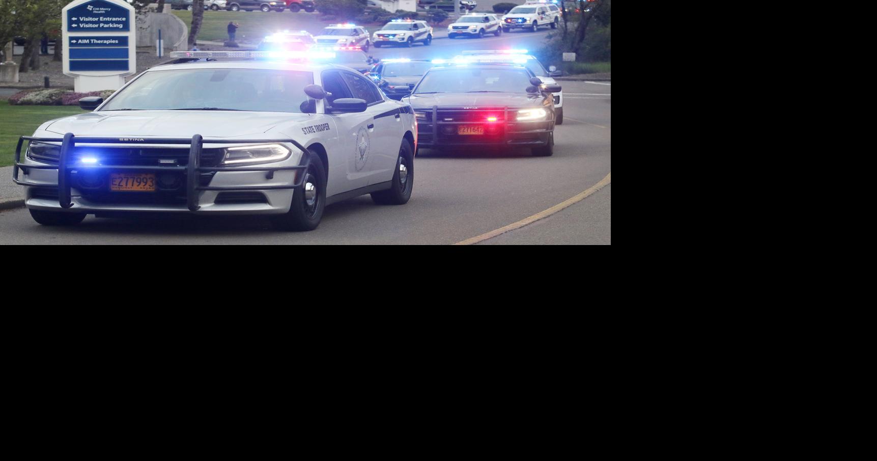 First responders honor Mercy employees with procession | Health ...