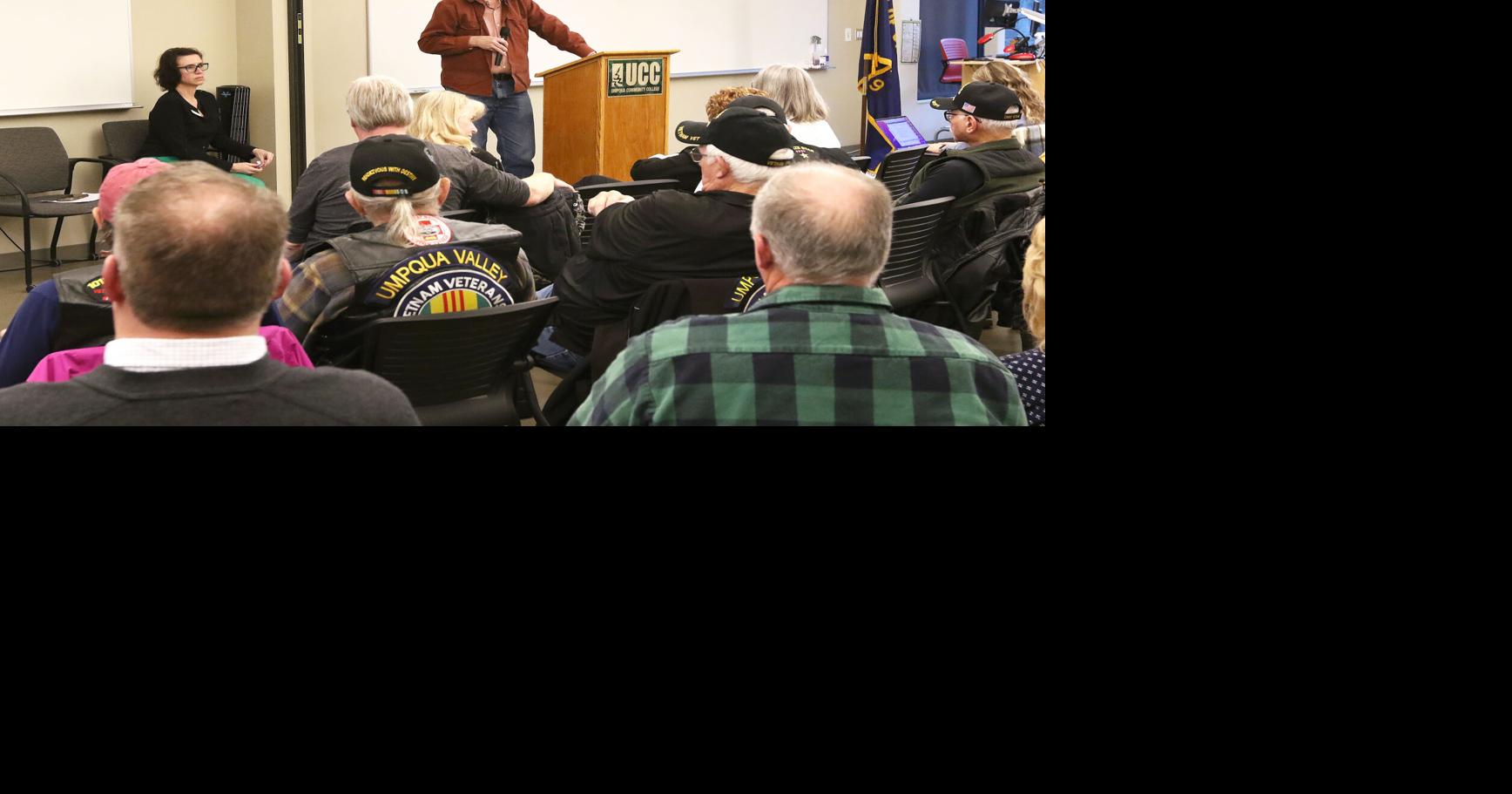 Douglas County citizens ask US Senator Jeff Merkley questions at town ...