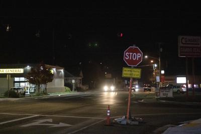 New sign in Drain places four-way stop on Highway 38 | Local News ...