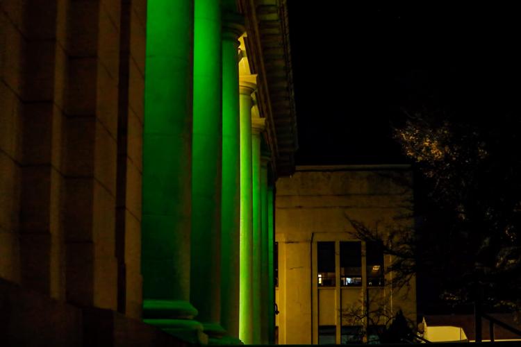 Douglas County Courthouse glows green to honor veterans | Government ...