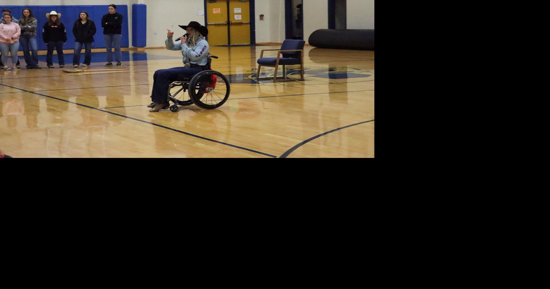 Amberley Snyder, paralyzed professional rodeo athlete, speaks at Glide ...