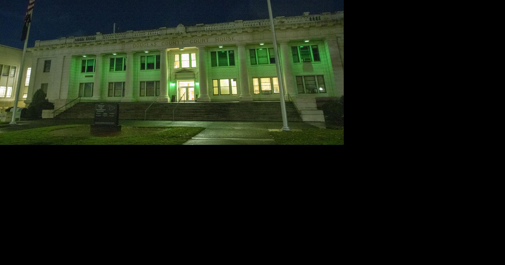 Douglas County Courthouse illuminates green for Project Greenlight ...