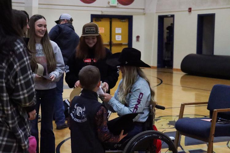 Amberley Snyder, paralyzed professional rodeo athlete, speaks at Glide ...