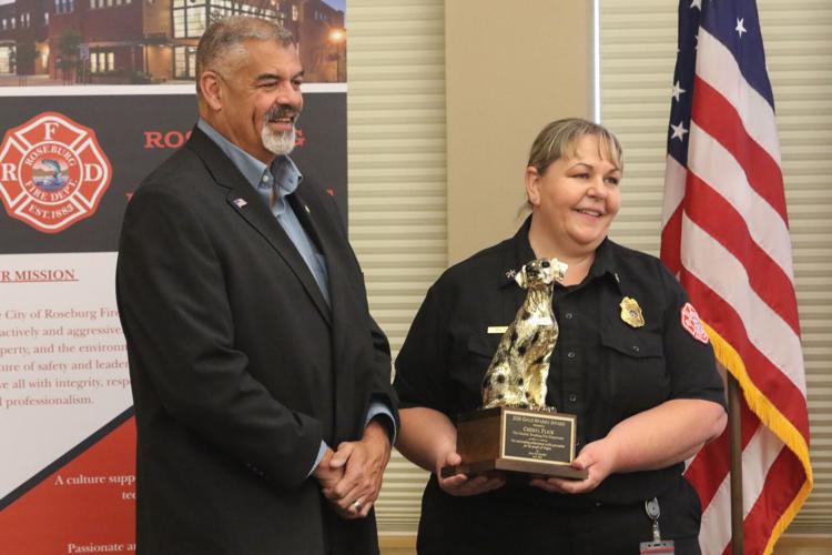 Roseburg Fire Marshal Cheryl Flick receives Golden Sparky award for ...
