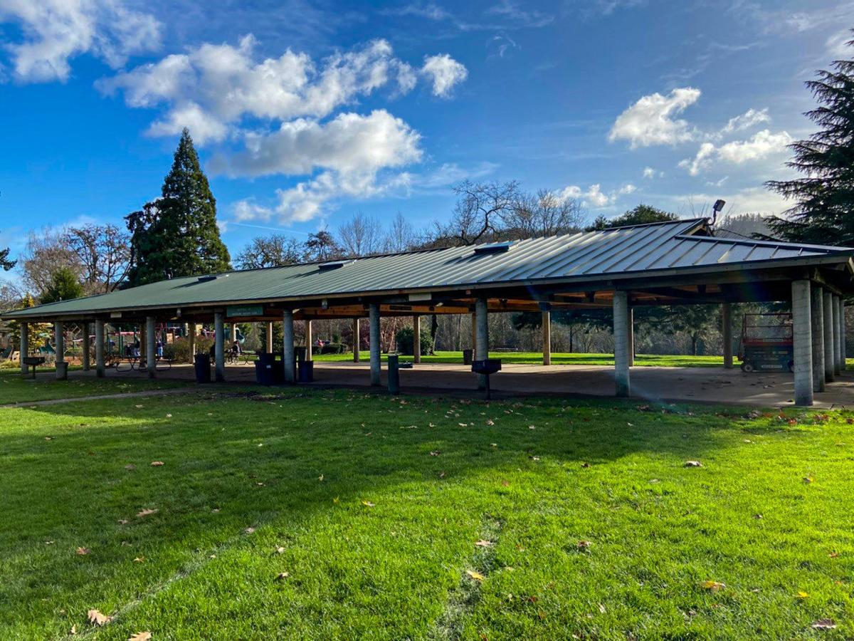 Stewart Park pavilion open again with gleaming new roof | City ...