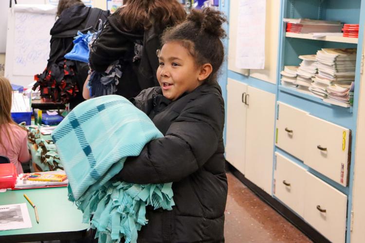 Coffenberry students give blankets to local elementary students ...