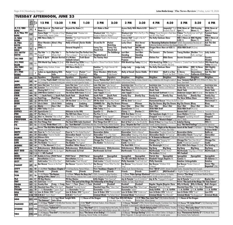 Page A016 | TV Guide | nrtoday.com