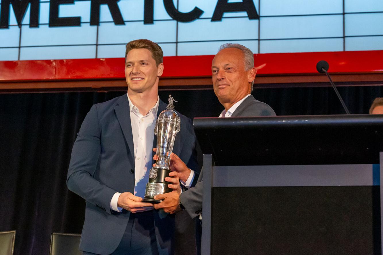 Slideshow: Roger Penske and Josef Newgarden presented with their Baby ...