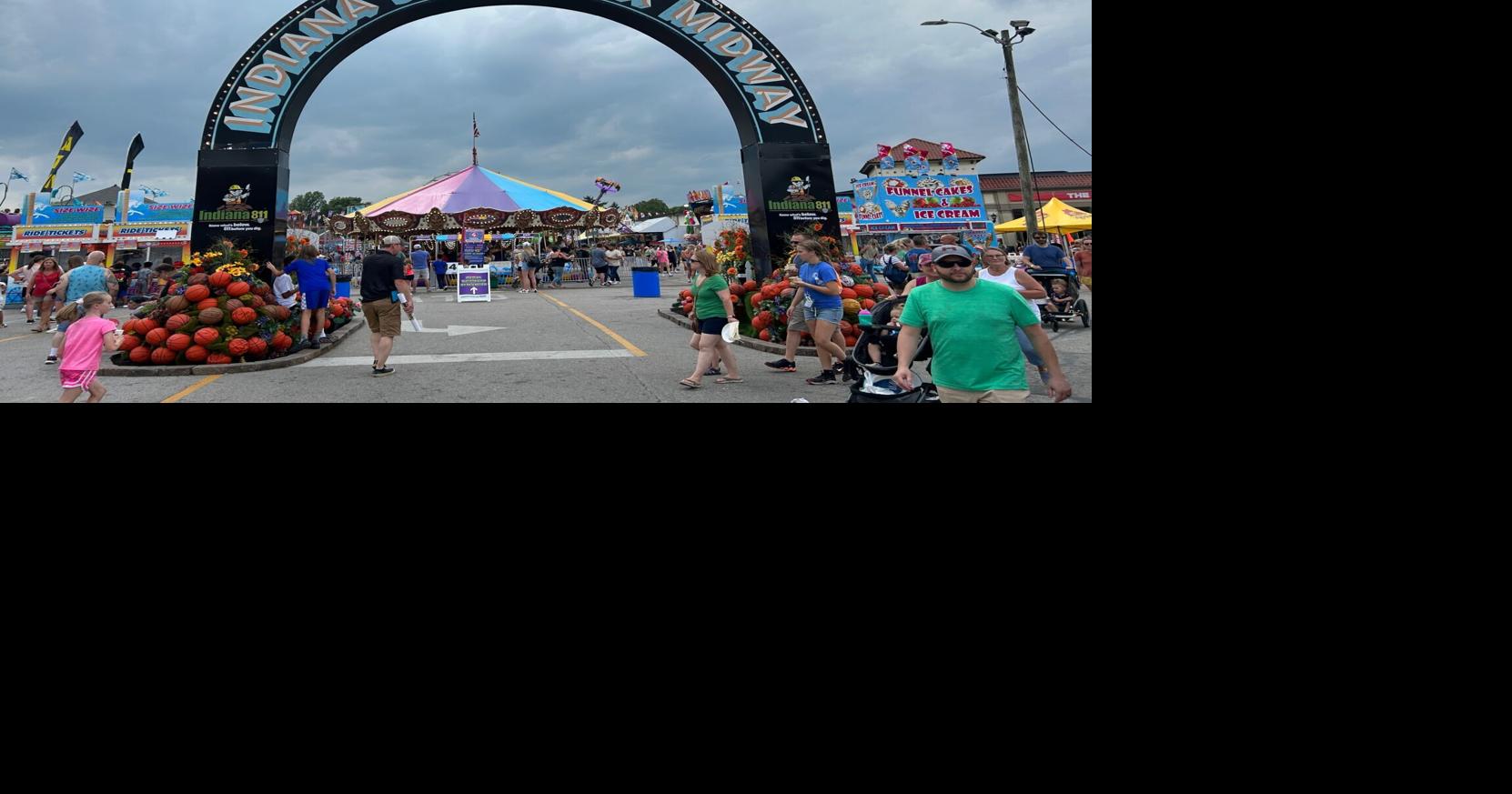 Three-dollar Thursday at the Indiana State Fair: people watching at the ...