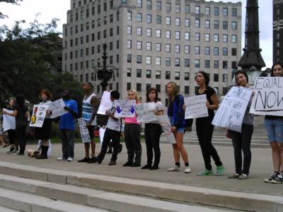 Students protest racial discrimination on Labor Day | News | nuvo.net