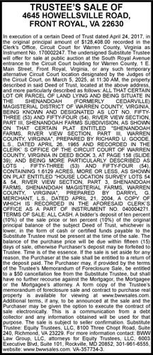 4645 Howellsville Road_VA-357734 | 1-28 & 2-4 | Notices | nvdaily.com