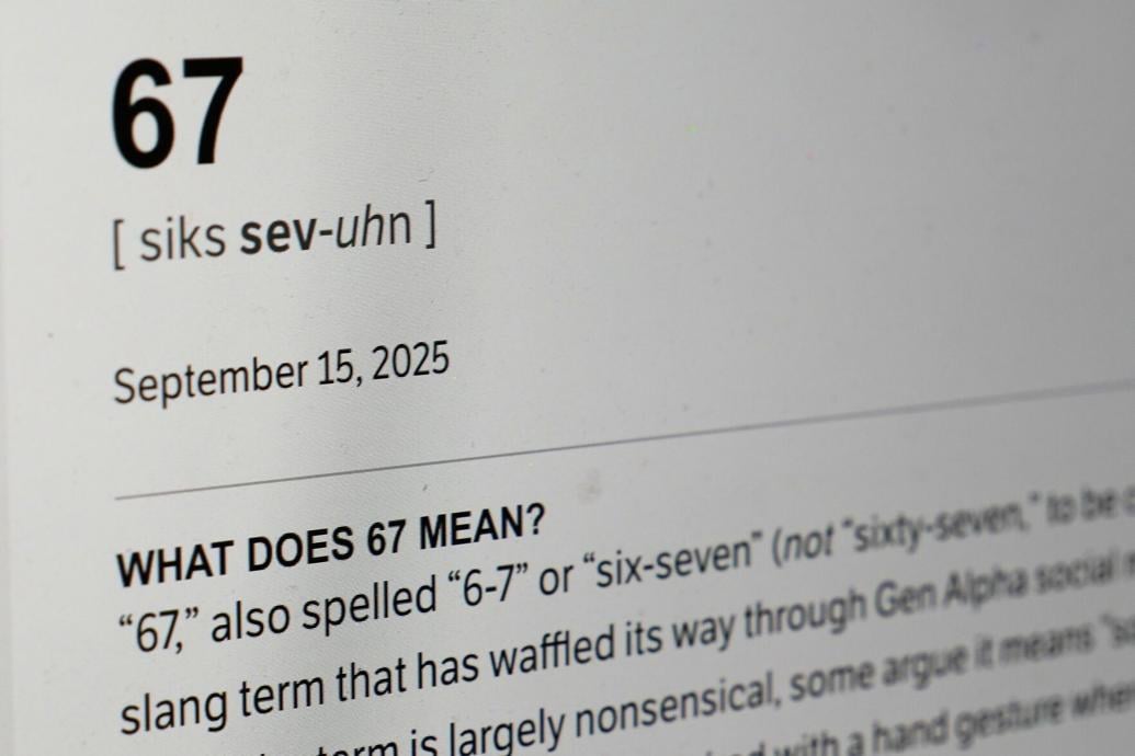 Viral '6-7' tops 2025 list of overused words and phrases | Associated ...