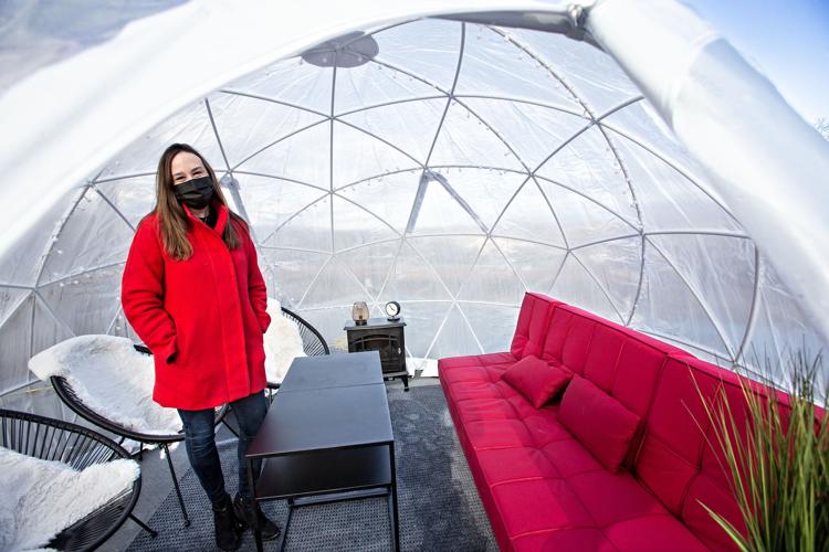 Igloo dining at Cave Ridge | Nvdaily | nvdaily.com