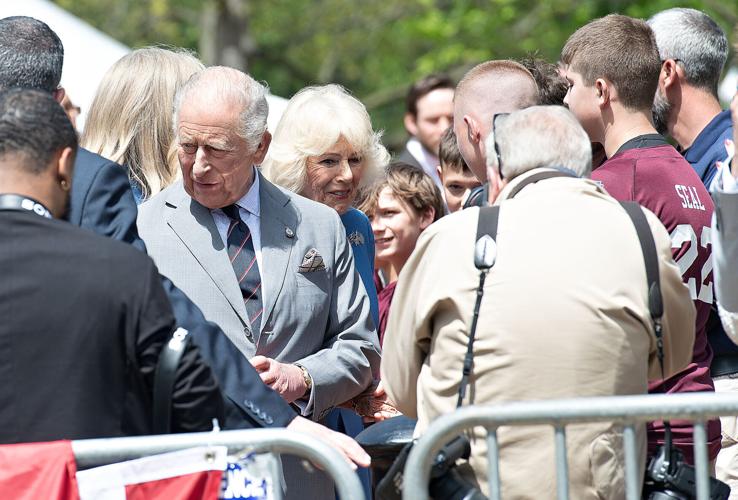 A Front Royal welcome: Crowd turns out to greet King Charles III and ...