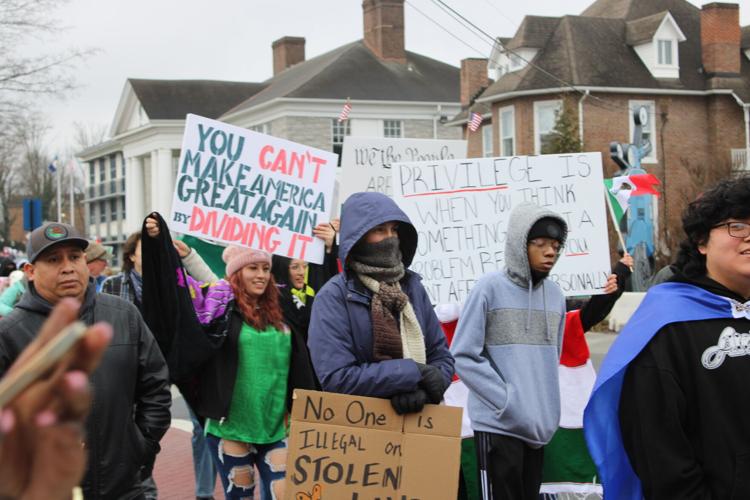 Hundreds in Harrisonburg protest against Trump's immigration policies ...