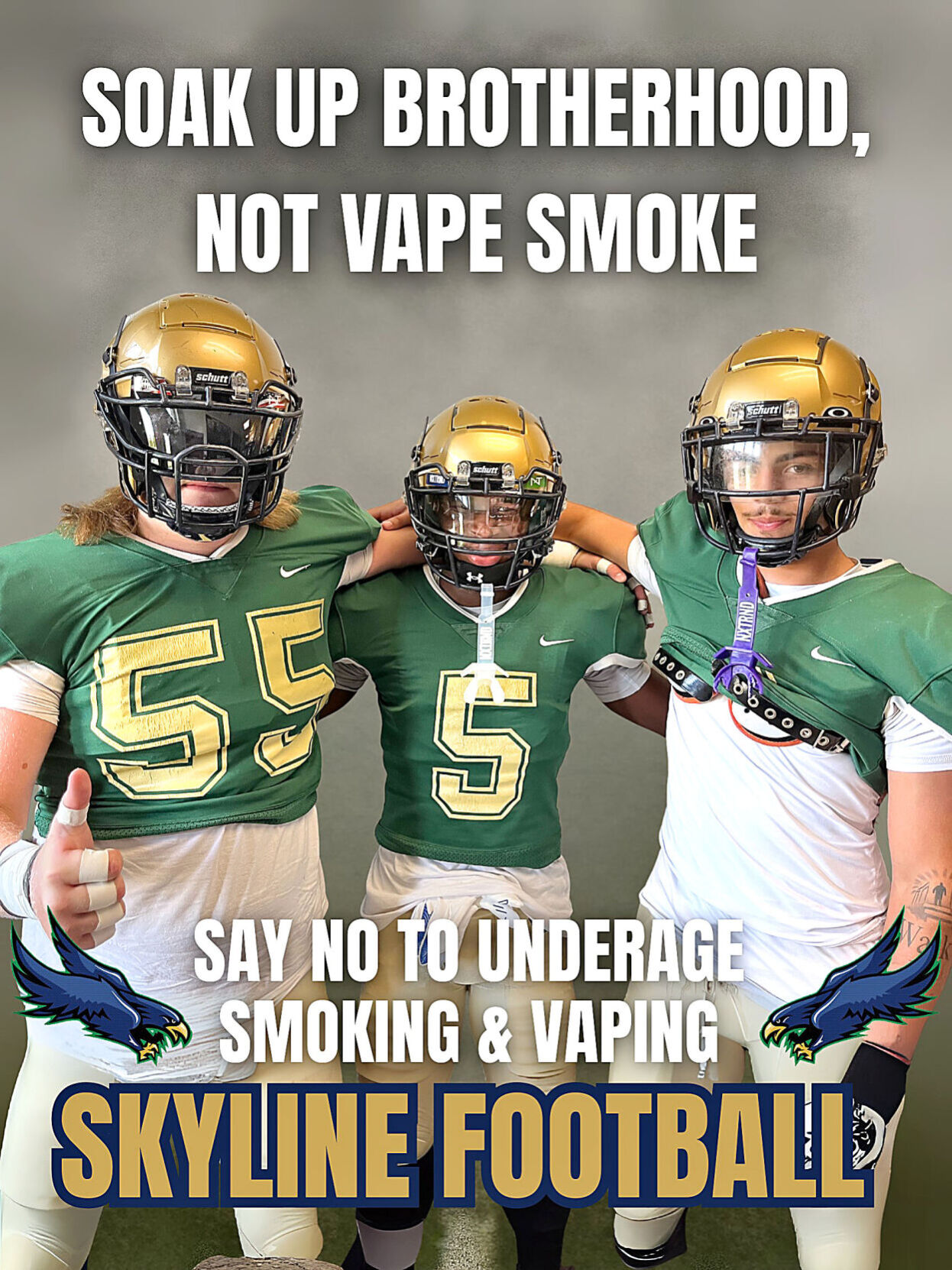 Skyline football team tackles teen vaping, tobacco use | Nvdaily ...