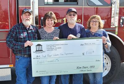 FRCU donates to Front Royal Fire Department | Nvdaily | nvdaily.com