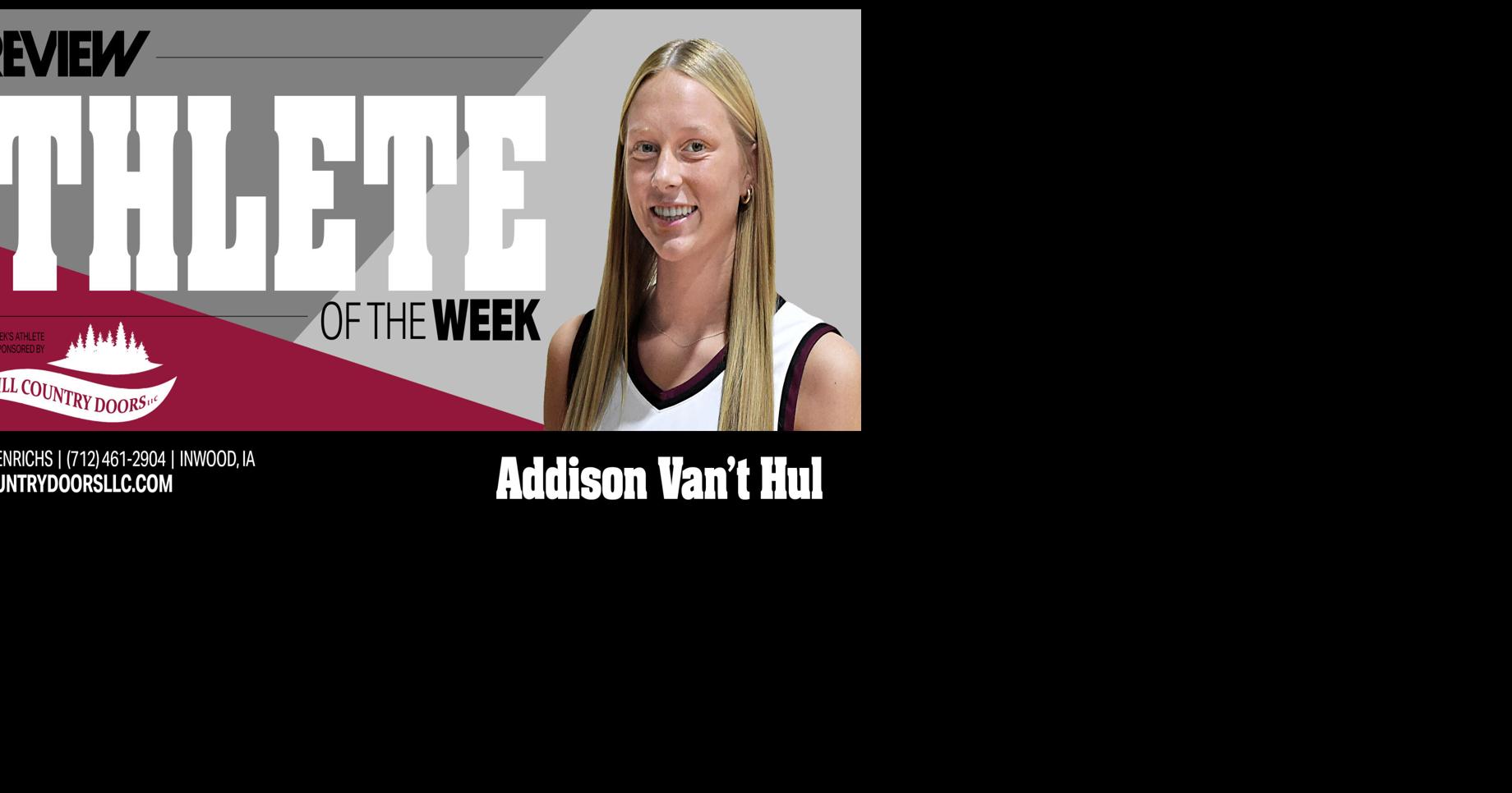 Athlete of the Week: Addison Van't Hul | Sports | nwestiowa.com