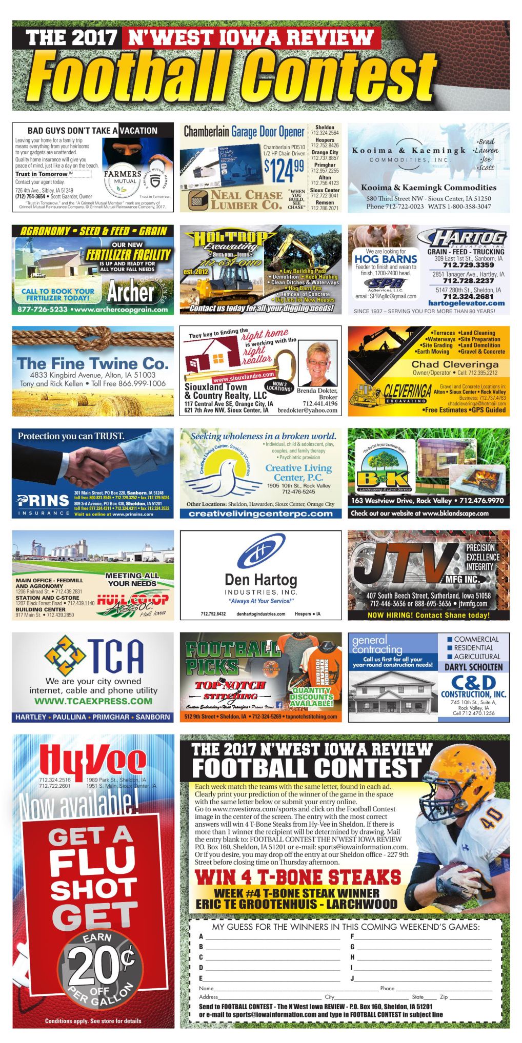 Football Contest: Oct. 6 | Sports | nwestiowa.com