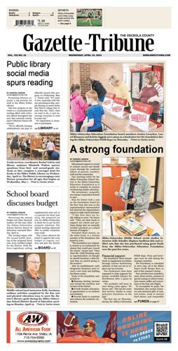 The Osceola County Gazette Tribune Apr 24 2024 Gazette Tribune