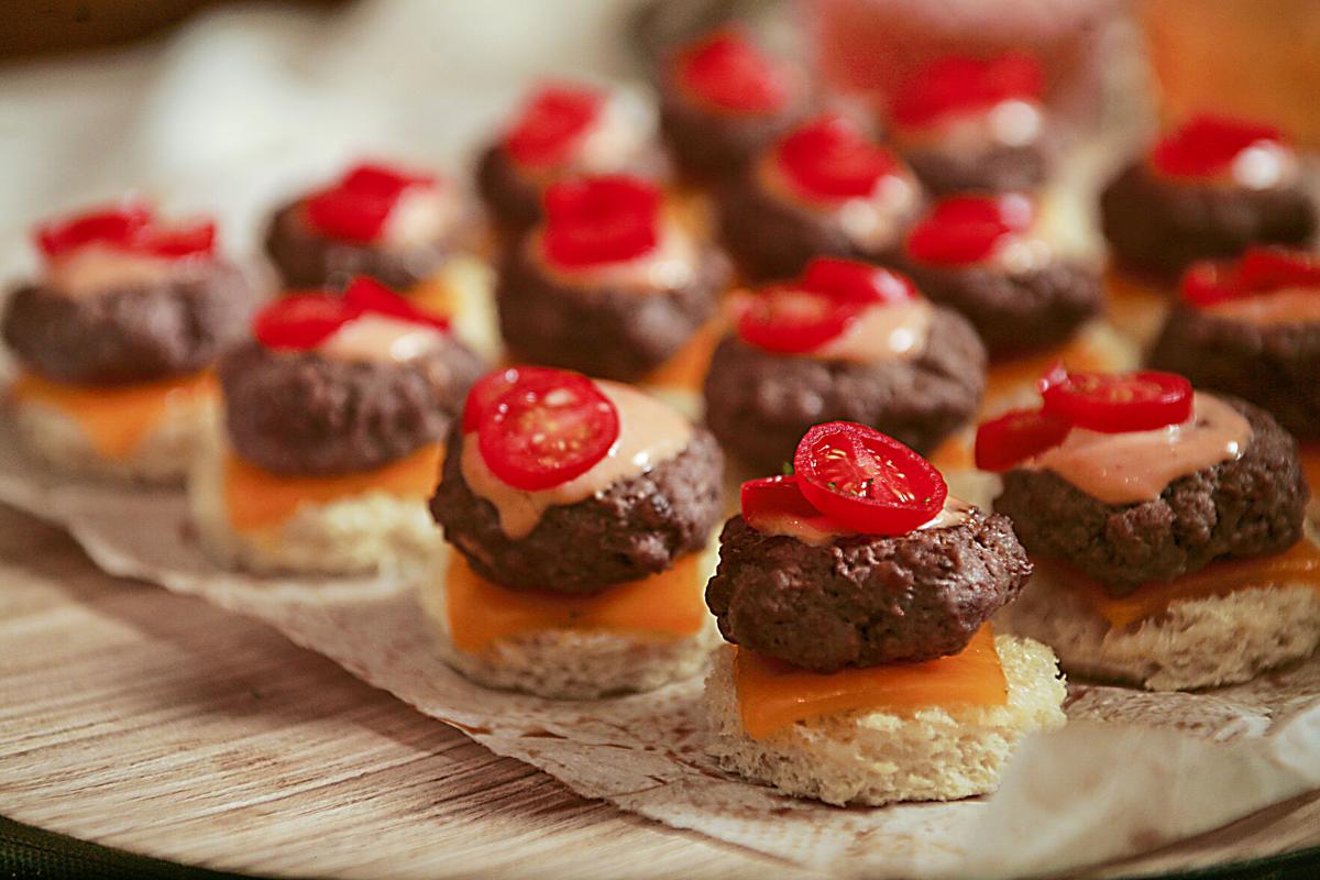 Toasting with a Holiday happy hour: Cheeseburger Mini Sliders | Okoboji ...