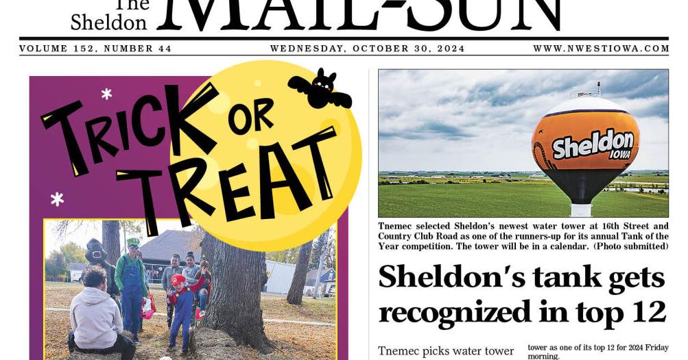 The Sheldon Mail-Sun Oct. 30, 2024 | | nwestiowa.com