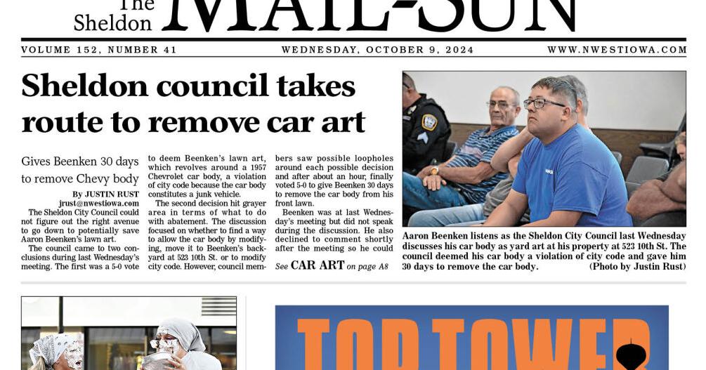 The Sheldon Mail-Sun Oct. 9, 2024 | | nwestiowa.com