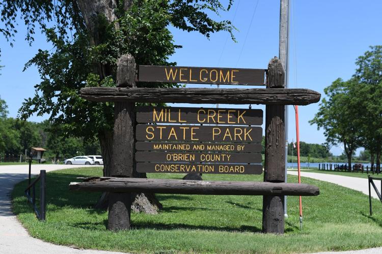 O'Brien County Conservation removes trees around Mill Creek Park dam ...