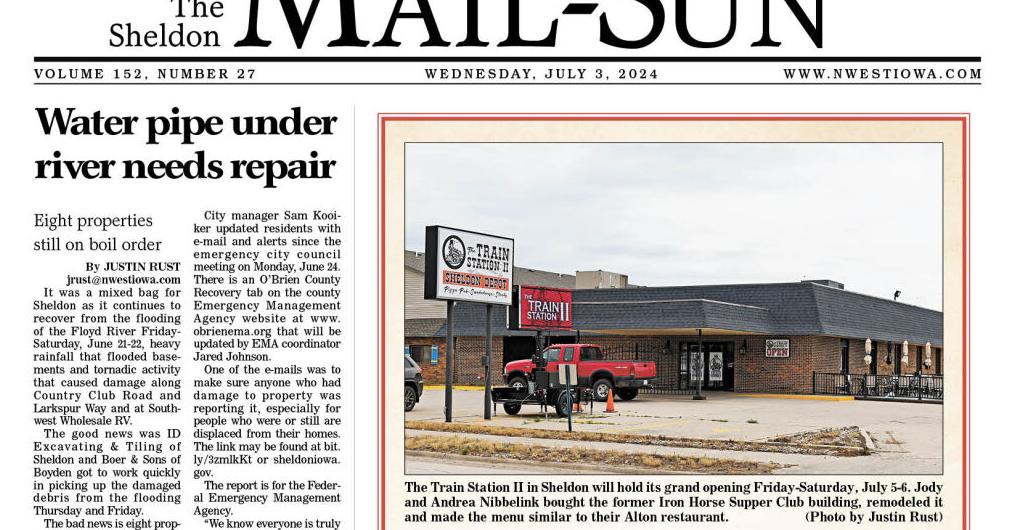 The Sheldon Mail-Sun July 3, 2024 | | nwestiowa.com