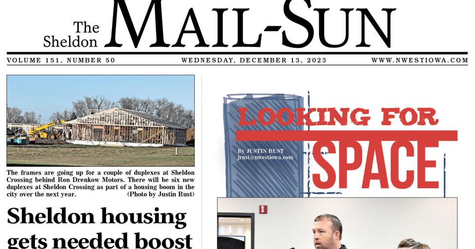 The Sheldon Mail-Sun Dec. 13, 2023 | | nwestiowa.com