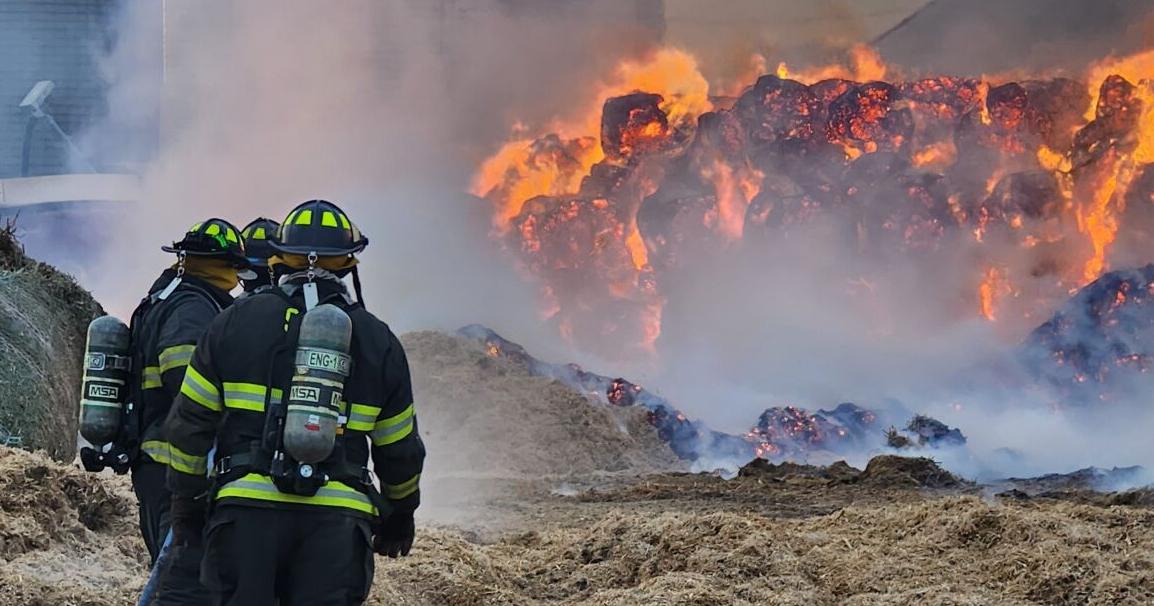 Large bale fire takes 25 departments | News | nwestiowa.com