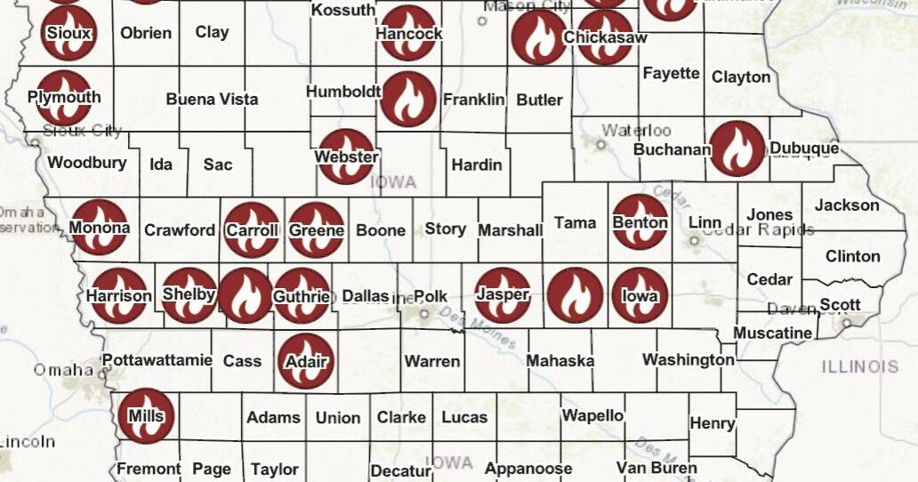 Countywide burn ban declared | Sentinel | nwestiowa.com